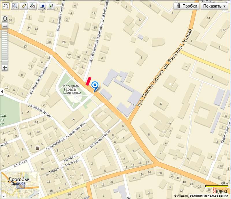 Білборд в м. Дрогобич на вул. Винниченка, 77, формат 3x6, сторона А ...